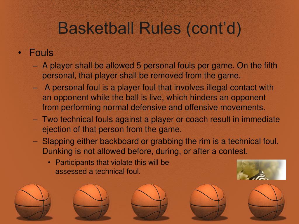 PPT Basketball Rules Session PowerPoint Presentation Free Download