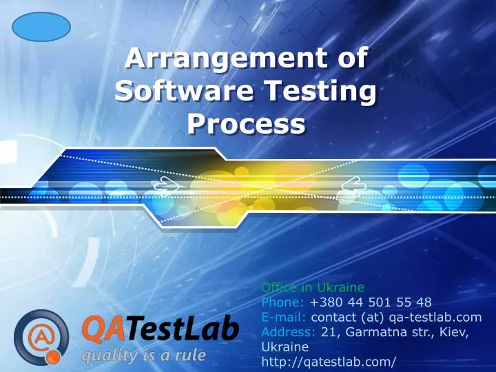PPT - Arrangement of Software Testing Process PowerPoint Presentation ...