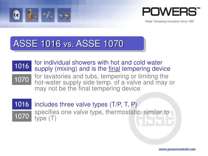 PPT - ASSE 1016, 1069 & 1070 PowerPoint Presentation - ID:208265