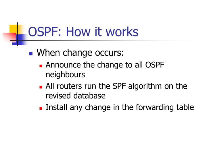PPT - Introduction to OSPF PowerPoint Presentation - ID:209193