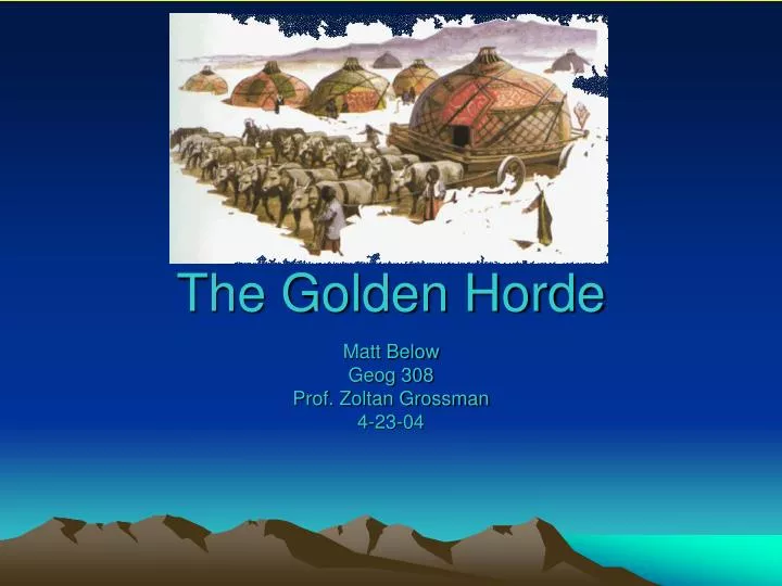 PPT - The Golden Horde PowerPoint Presentation, free download - ID:210429