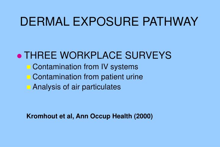 PPT - EXPOSURE TO ANTINEOPLASTIC AGENTS IN THE PHARMACY LABORATORY ...