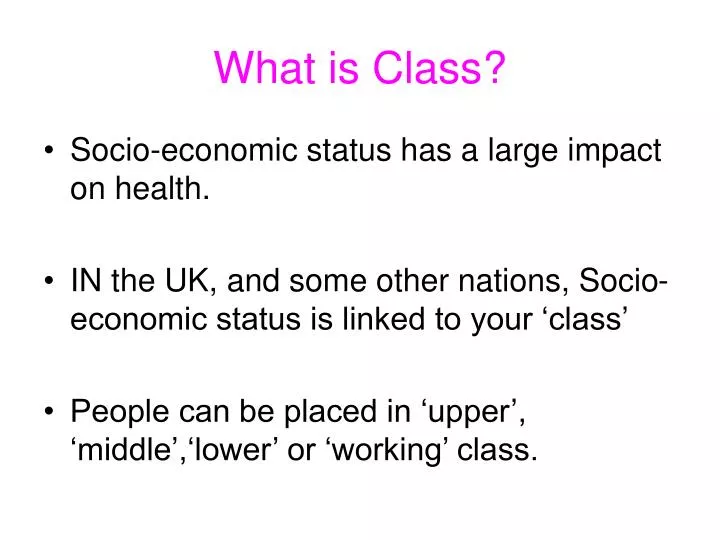PPT - What is Class? PowerPoint Presentation, free download - ID:211435