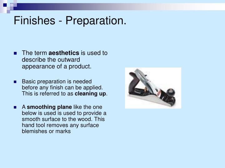 PPT - Finishes - Preparation. PowerPoint Presentation, free download ...