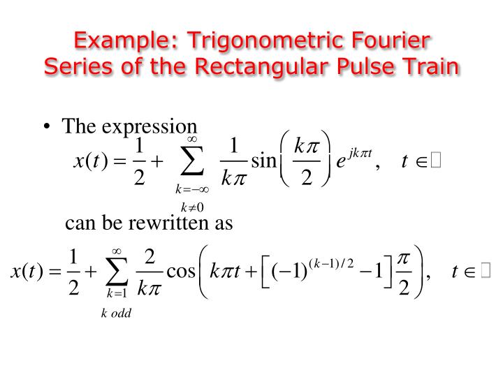 PPT - Chapter 4 The Fourier Series and Fourier Transform PowerPoint ...