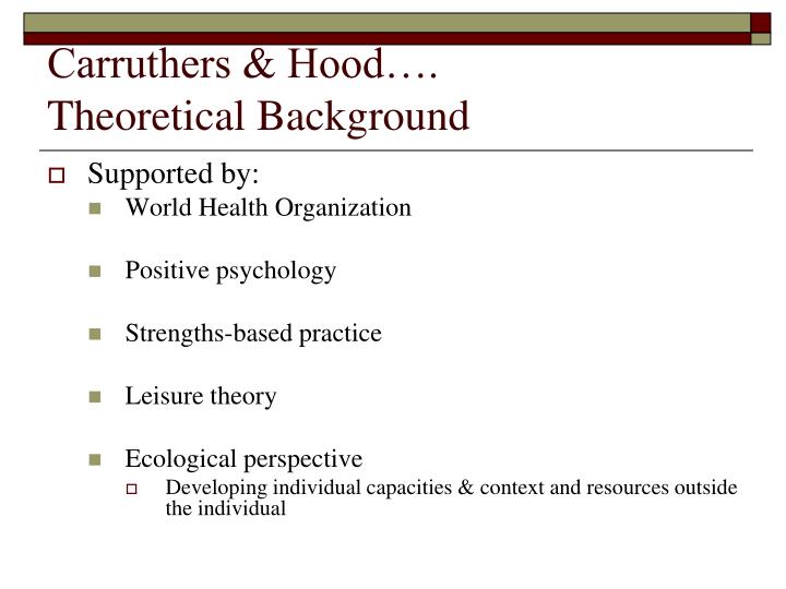 PPT - Leisure and Well-Being Model PowerPoint Presentation - ID:212853