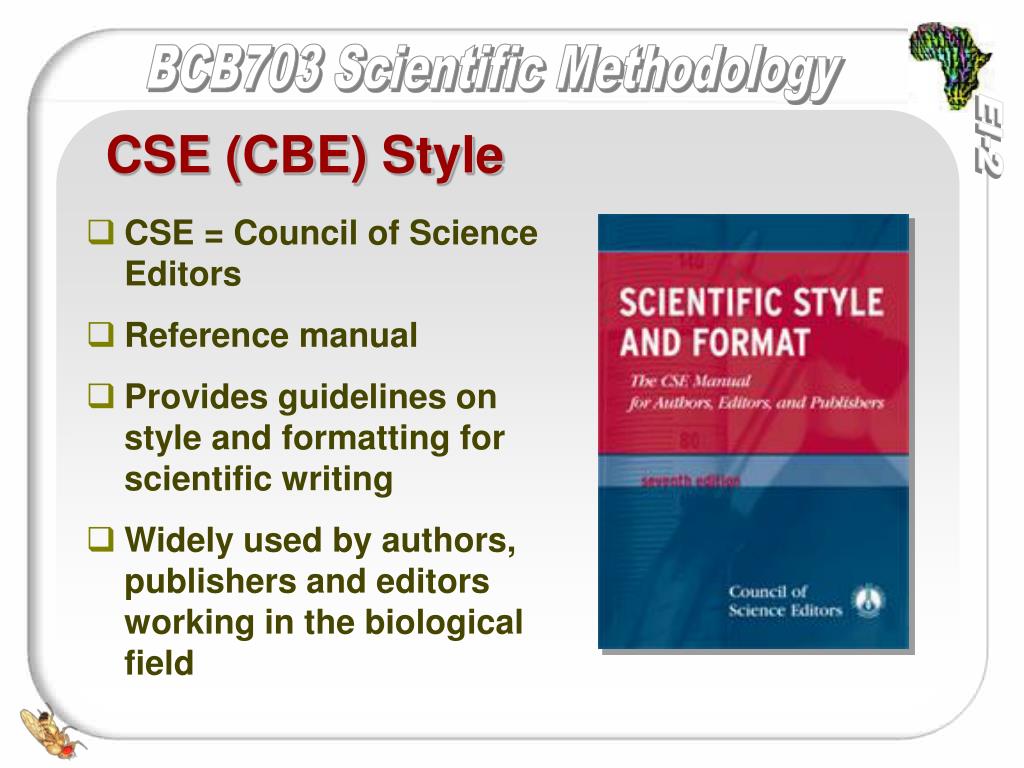 PPT - Scientific Writing & Referencing CSE Style PowerPoint ... PPT - Scientific Writing & Referencing CSE Style PowerPoint ...