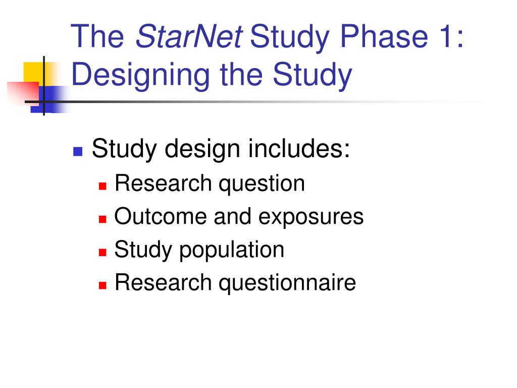 PPT - The StarNet Case Control Study PowerPoint Presentation, free ...
