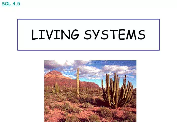 PPT - LIVING SYSTEMS PowerPoint Presentation, free download - ID:214574