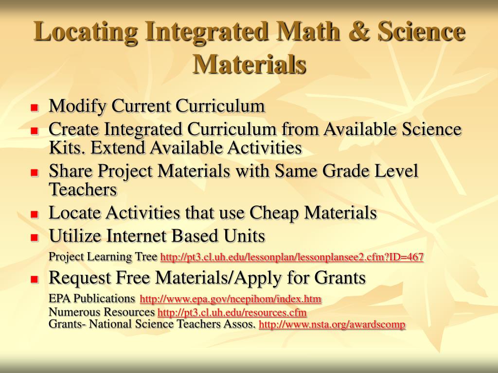 PPT - Difficulties in Integrating Math & Science PowerPoint ... PPT - Difficulties in Integrating Math & Science PowerPoint ...