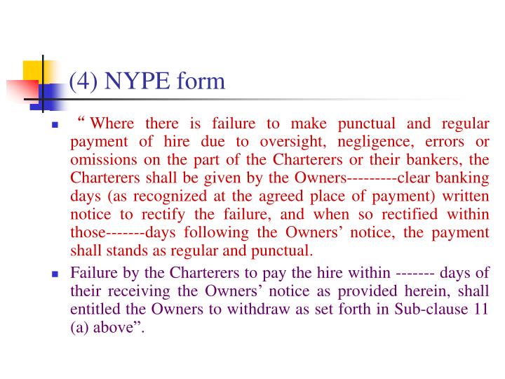 PPT - CHAPTER 4 THE TIME CHARTER PARTY PowerPoint Presentation - ID:215236