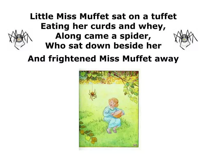 PPT - Little Miss Muffet sat on a tuffet Eating her curds and whey ...