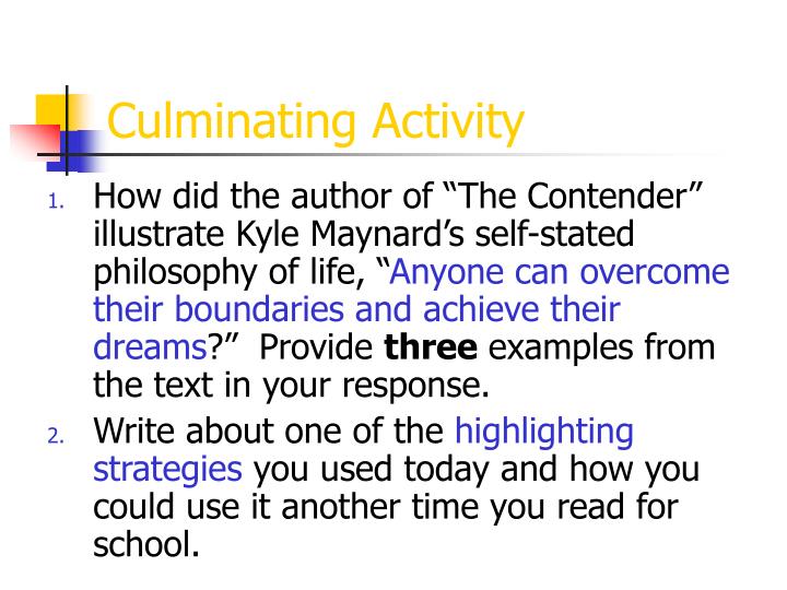 PPT - The Contender PowerPoint Presentation - ID:215335