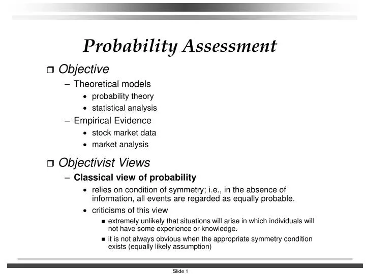 PPT - Probability Assessment PowerPoint Presentation, free download ...