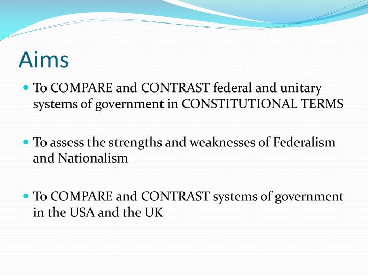 PPT - Federal and Unitary Systems of Government PowerPoint Presentation ...