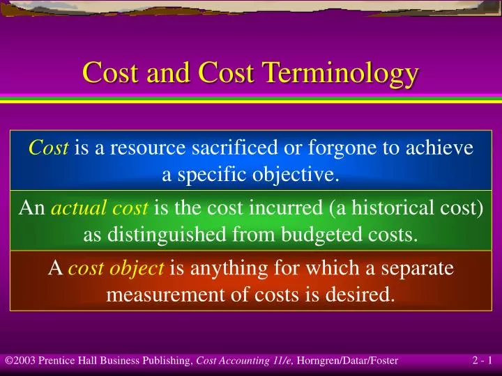 PPT - Cost and Cost Terminology PowerPoint Presentation, free download ...