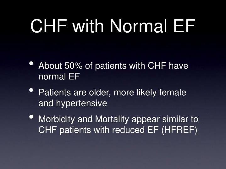 PPT - A Simplified Approach To ECHO Evaluation of CHF with Normal or ...