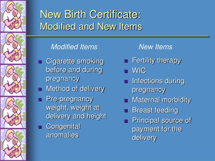 PPT - Using Birth Certificate Data for Women’s Health Research ...