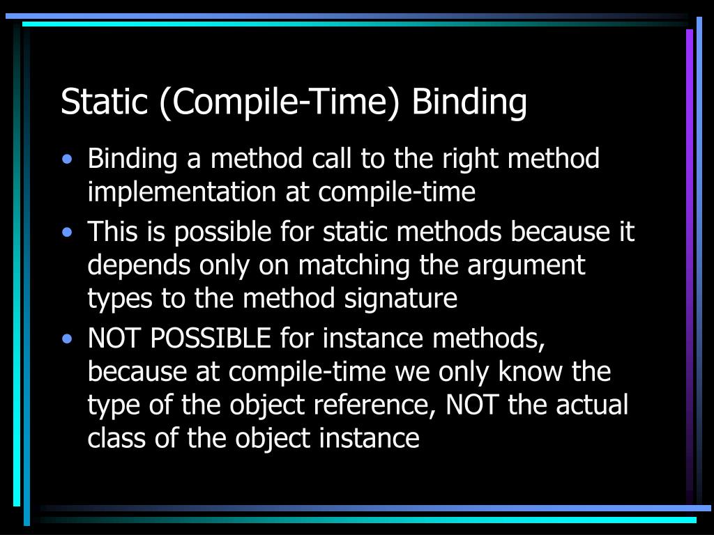 Ppt Lecture 11 Polymorphism And Dynamic Binding Powerpoint Presentation Id217716