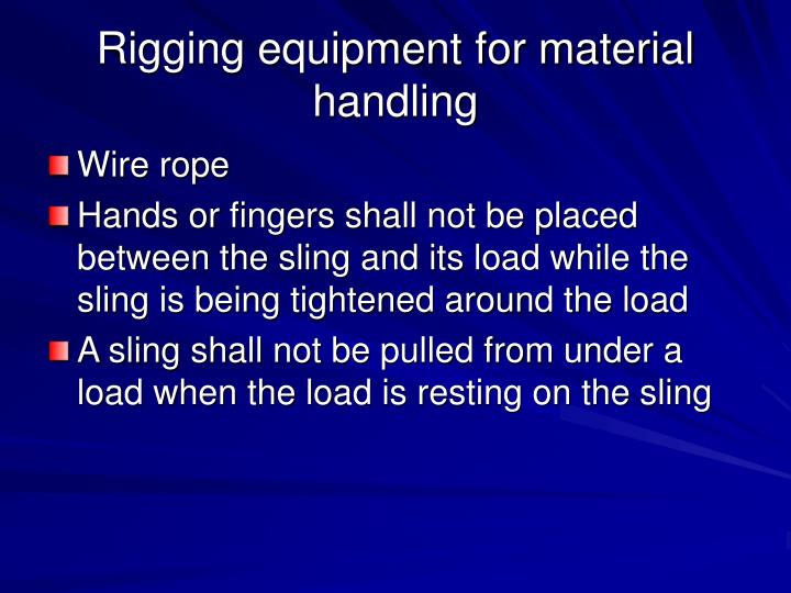 PPT - Rigging Hazard Awareness PowerPoint Presentation - ID:218025