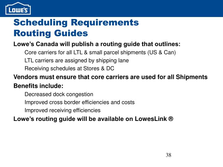 PPT - Lowe’s Canada Vendor Requirements PowerPoint Presentation - ID:218198