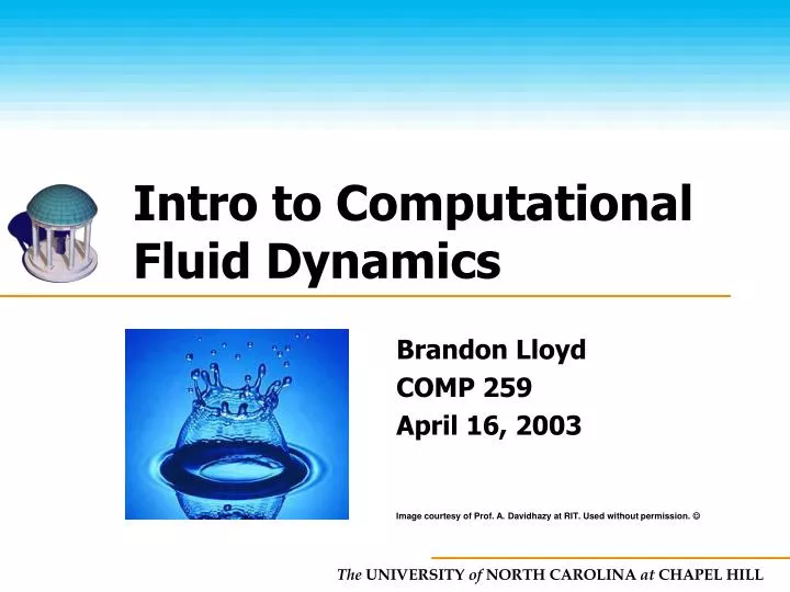 Ppt Intro To Computational Fluid Dynamics Powerpoint Presentation Free Download Id 218490
