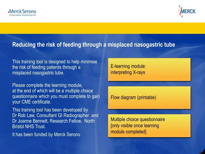 PPT - This training tool is designed to help minimise the risk of ...