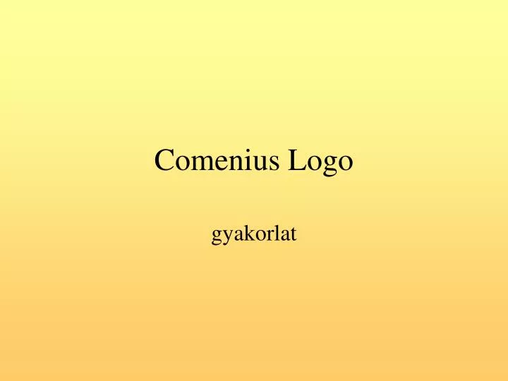 PPT - Comenius Logo PowerPoint Presentation, free download - ID:218602
