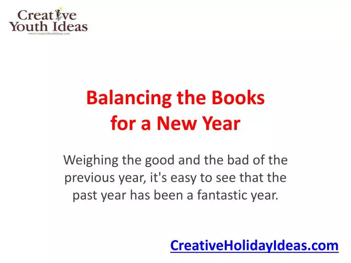 PPT - Balancing the Books for a New Year PowerPoint Presentation, free ...