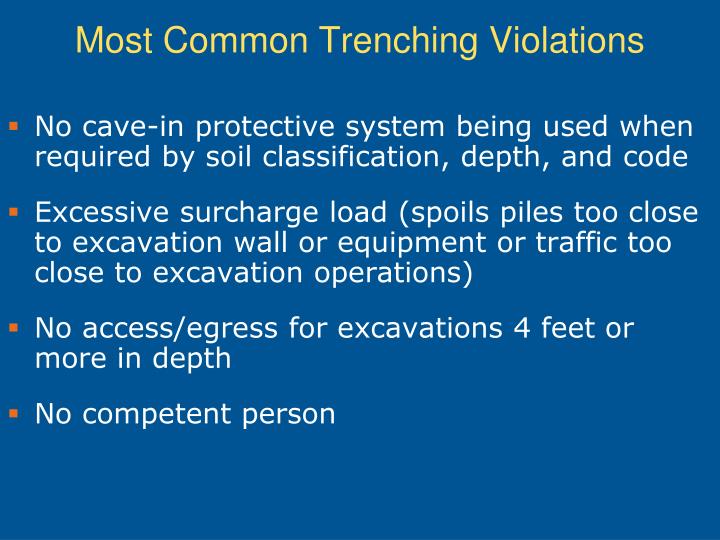PPT - Excavation and Trenching PowerPoint Presentation - ID:221208
