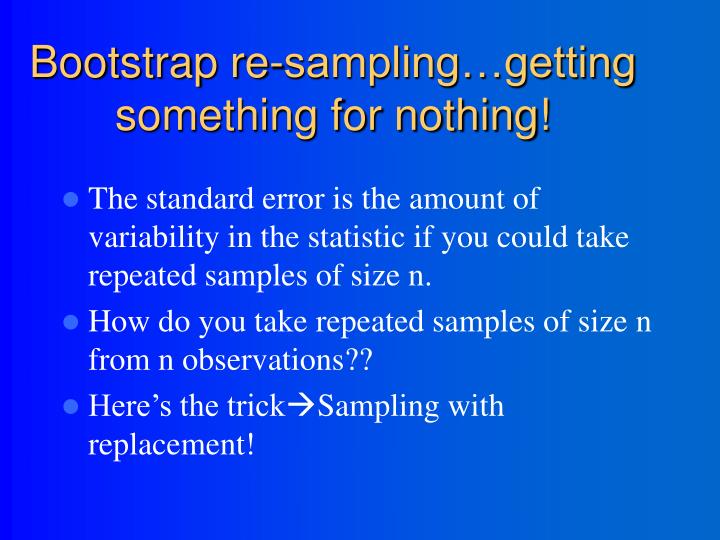 PPT - Bootstrap and Cross-Validation PowerPoint Presentation - ID:222023