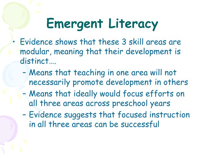 PPT - Emergent Literacy: What It Is & Why It Matters PowerPoint ...