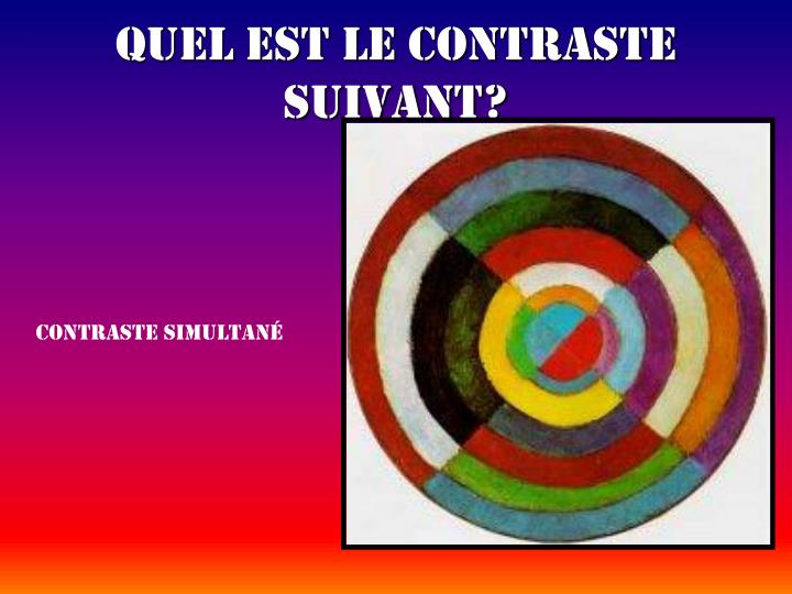 PPT - Les 7 contrastes de la couleurs PowerPoint Presentation - ID:222873