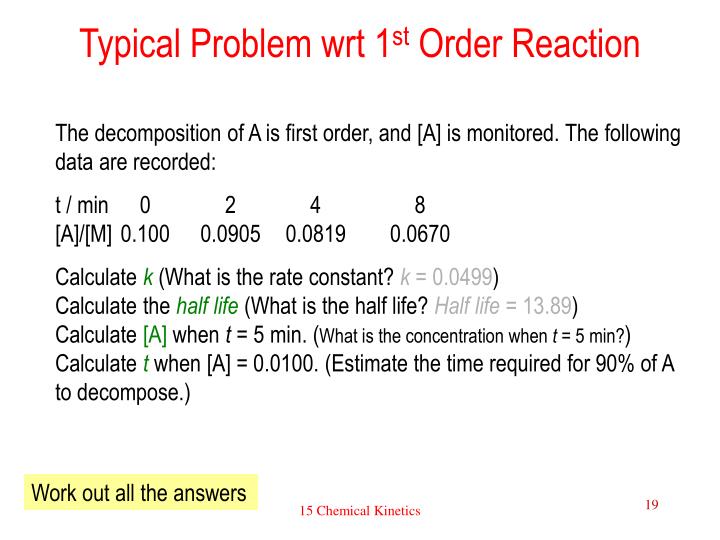 PPT - 15 Chemical Kinetics PowerPoint Presentation - ID:224407