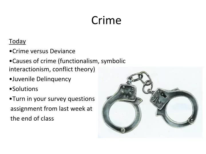 PPT - Crime PowerPoint Presentation, free download - ID:225369