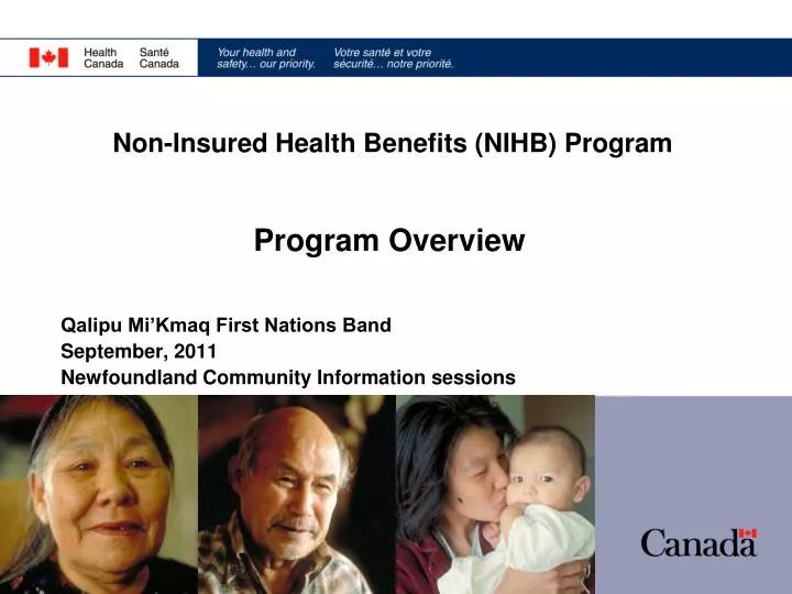 PPT - Non-Insured Health Benefits (NIHB) Program PowerPoint ...