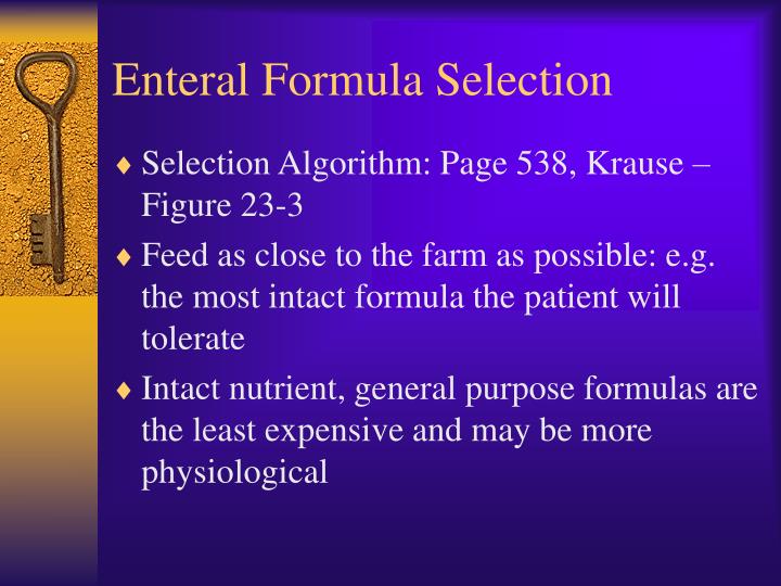 PPT - ENTERAL NUTRITION PowerPoint Presentation - ID:225635