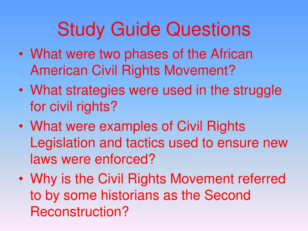 PPT - African American Civil Rights Movement PowerPoint Presentation ...