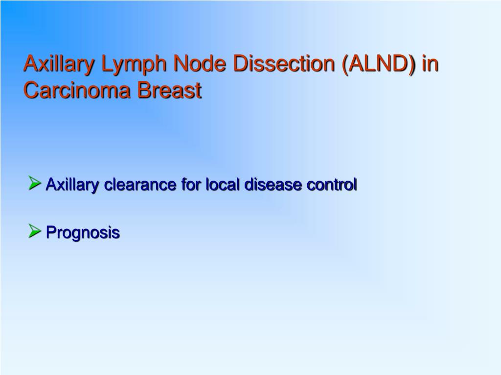 Ppt Sentinel Lymph Node Concept And Technique Of Sln Identification