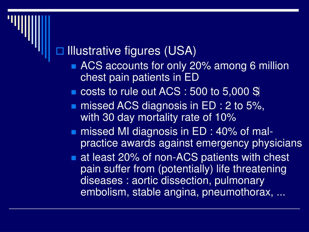 PPT - Acute coronary syndrome : Risk stratification – markers of ...