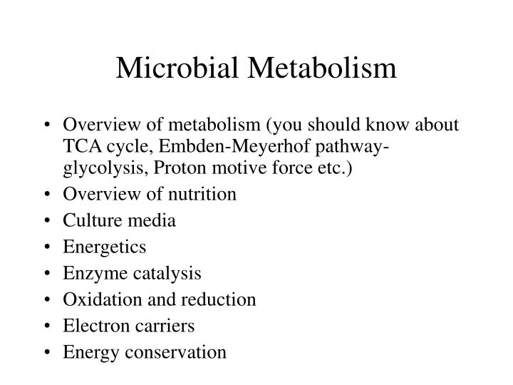 PPT - Microbial Metabolism PowerPoint Presentation, free download - ID ...