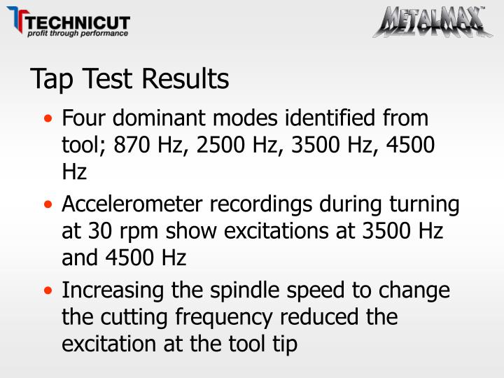 PPT - THE ROLE OF DYNAMICS IN THE MACHINING PROCESS (MetalMAX TM ...