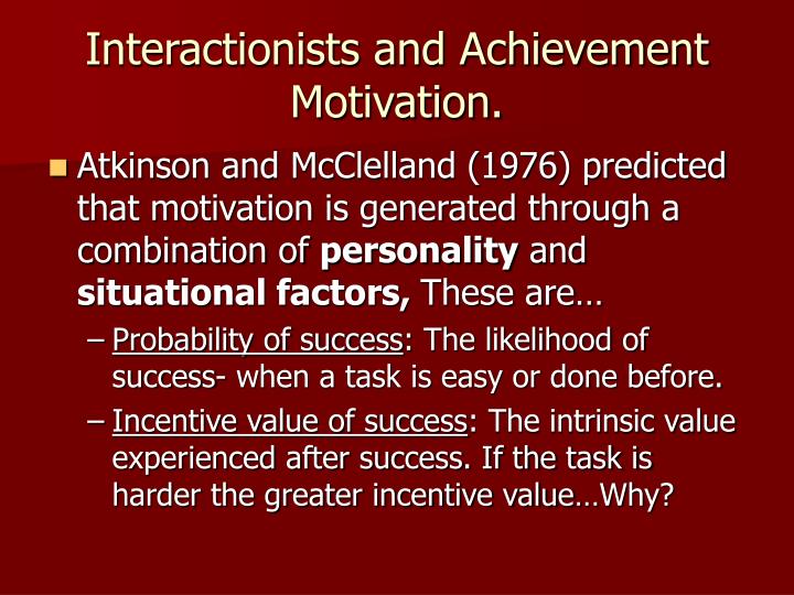 PPT - Achievement Motivation and Attribution Theory. PowerPoint ...
