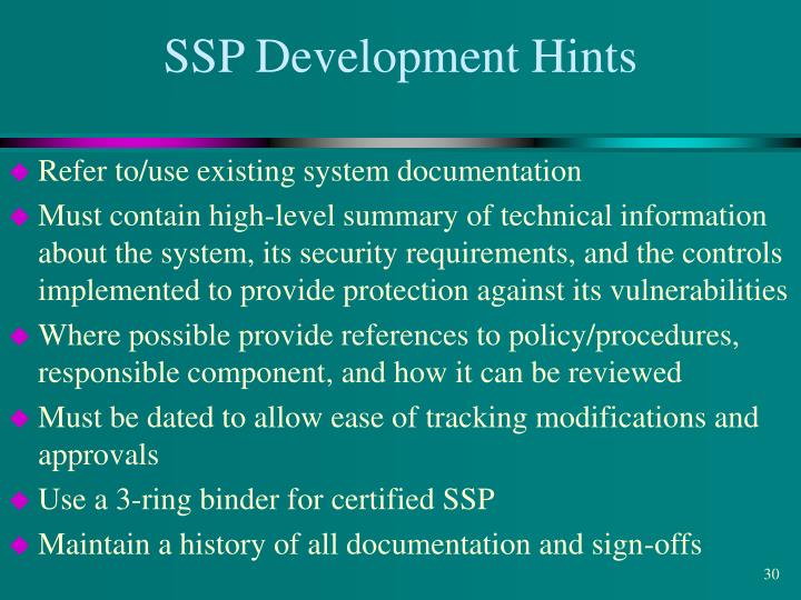 PPT - System Security Plan (SSP) Training PowerPoint Presentation - ID ...