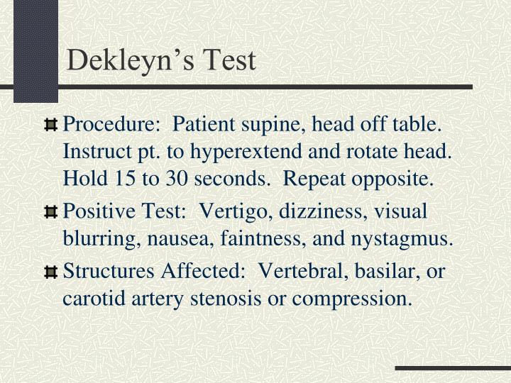 PPT - Cervical Orthopedic Tests PowerPoint Presentation - ID:228082