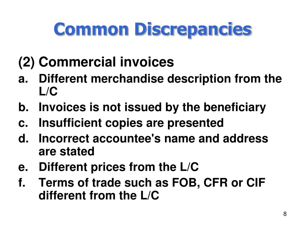 PPT - CHAPTER XXXIII NEGOTIATION OF SHIPPING DOCUMENTS PowerPoint ...