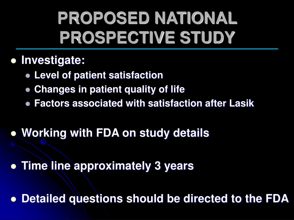 PPT - LASIK 2008: Focusing on Patient Satisfaction and Quality of Life ...