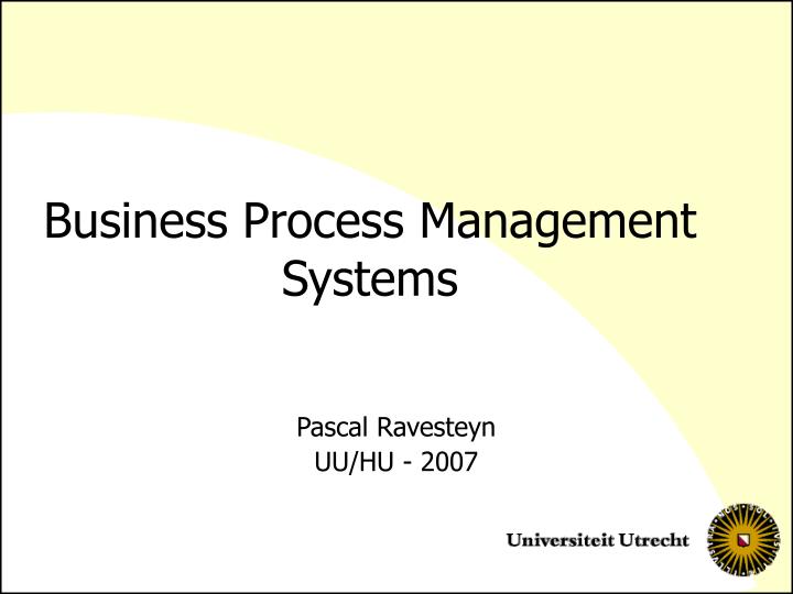 PPT - Business Process Management Systems PowerPoint Presentation, free ...
