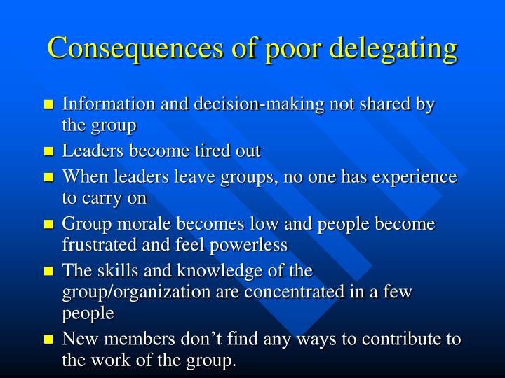 PPT - The Art of Delegation PowerPoint Presentation - ID:229245