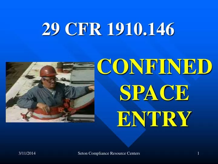 PPT - CONFINED SPACE ENTRY PowerPoint Presentation, free download - ID ...
